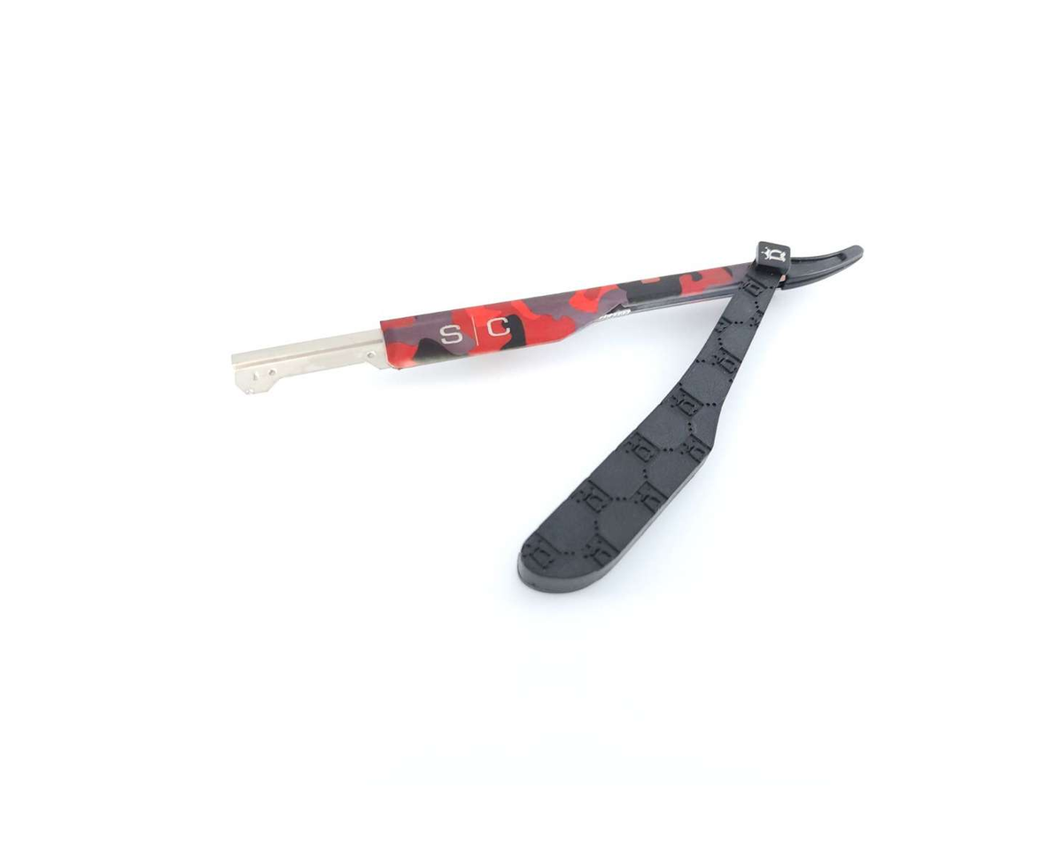 StyleCraft x Deluxe Line Professional Barber Straight Razor Camo Red ...