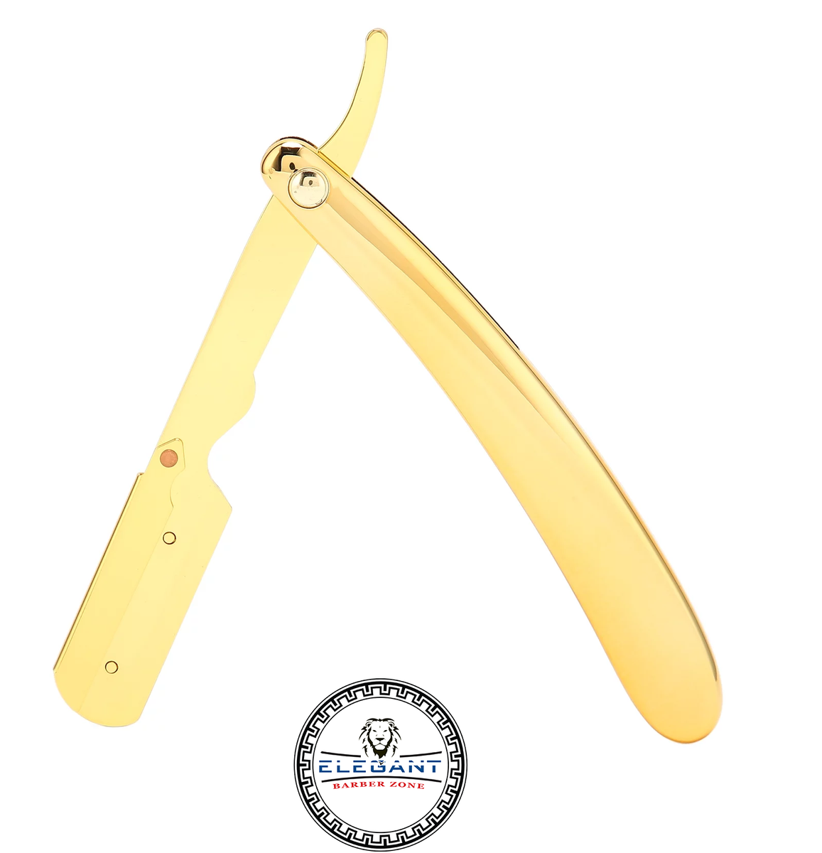 Straight Edge Barber Razor gold with derby blade – Elegant Barber Zone