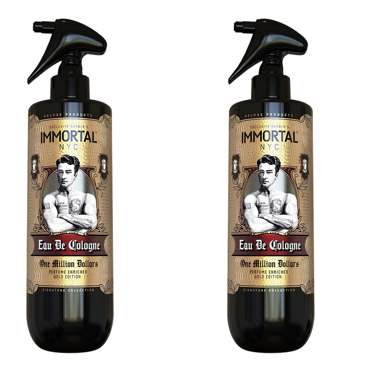Immortal NYC One Million Dollars After Shave for Men, 17 oz- 2 PCS ...