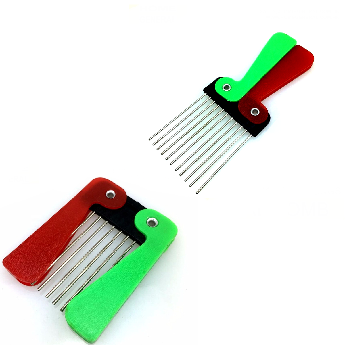 Afro Folding Hair Style Pick metal Comb - 2 pcs – Elegant Barber Zone